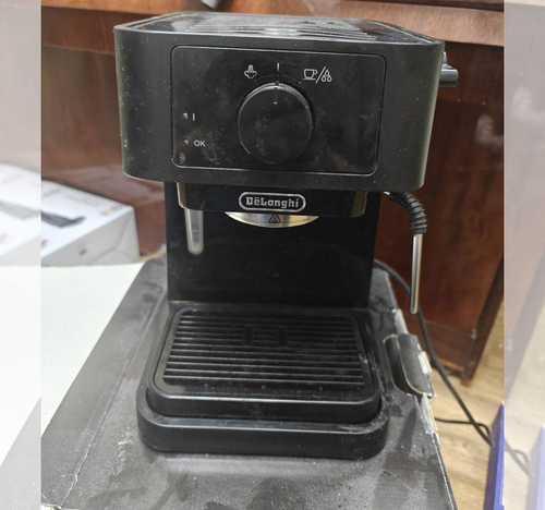 Кофеварка рожковая delonghi ec 230.bk