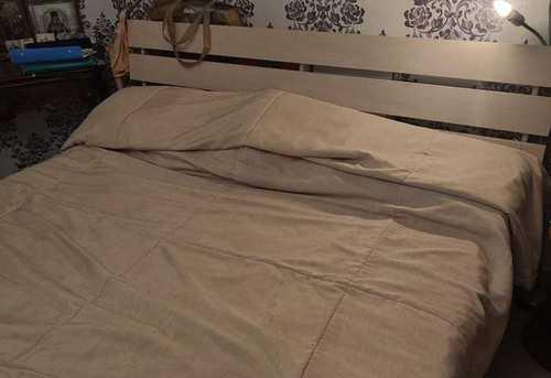 Кровать двухспальная с матрасом 160 200 бу