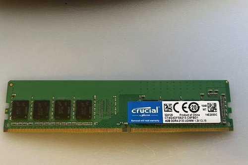 Оперативная память Crusial 4GB DDR4-2133 udimm