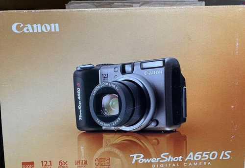 Фотоаппарат Canon powershot A650 IS
