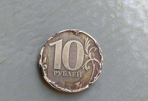 Монета 10р с браком