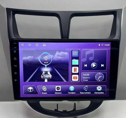 Магнитола Android Hyundai Solaris I 9" 2/32 GB