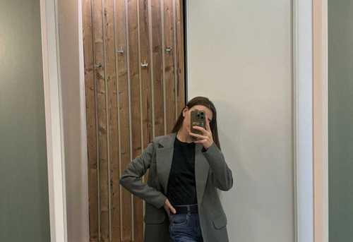 Пиджак женский 42 44 серый