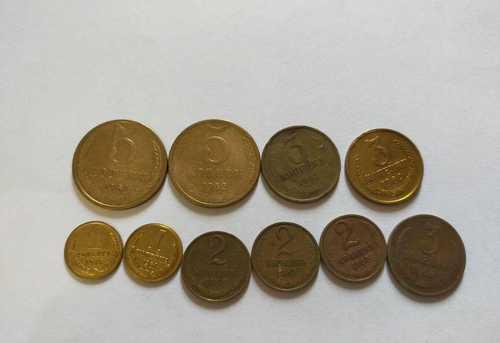 Магнитные монеты СССР 10 шт. цена за все