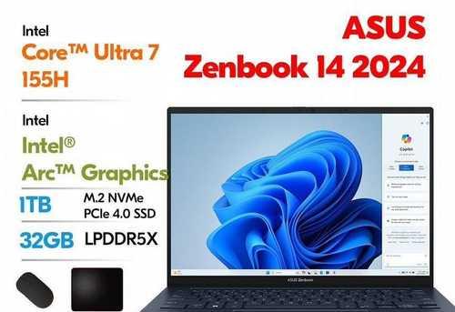 14" ASUS ZenBook 14 OLED UX3405M, 1000 ГБ, Core Ultra 7 155H, RAM 32 ГБ, Intel Arc Graphics