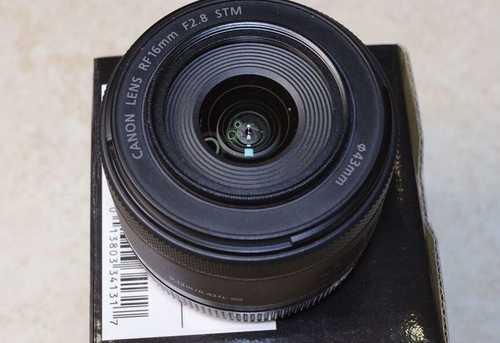 Объектив Canon RF 16mm F2.8 STM
