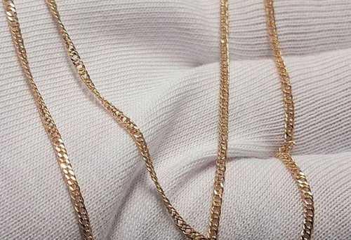 Золотая цепь плетение "Двойной ромб" 49 см