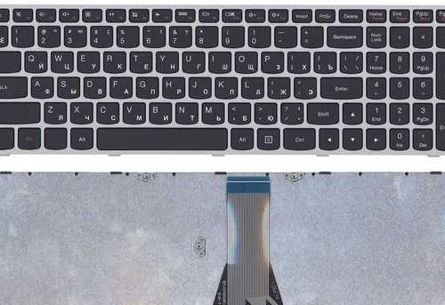 Клавиатура для Lenovo G50-70 G50-30 с серой рамкой