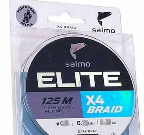 Шнур Salmo Elite X4 125м 0,1мм Dark Gray #0.4