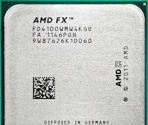 Процессоры AM3+ FX-4100 (4-ядра/3,8ггц/95w) Гарант
