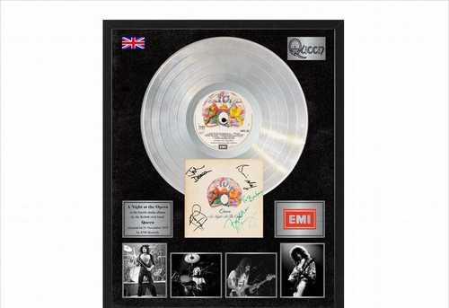 Queen платиновая виниловая пластинка в раме
