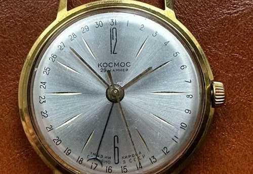 Часы Полёт Космос СССР позолота в идеале, редкие