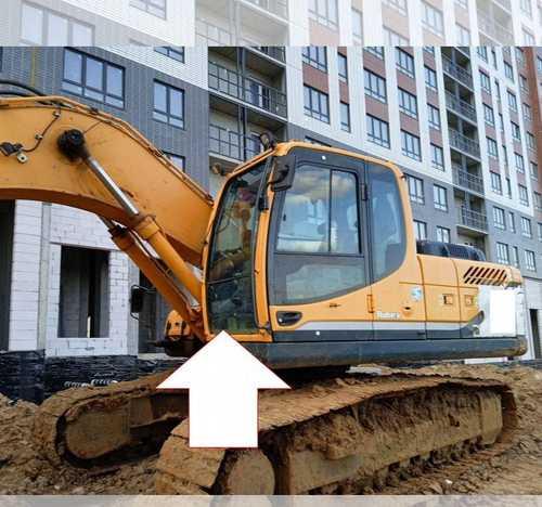 Стекло лобовое нижнее Hyundai R700LC