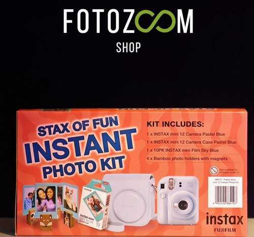 Fujifilm Instax Mini 12 Photo Kit Blue