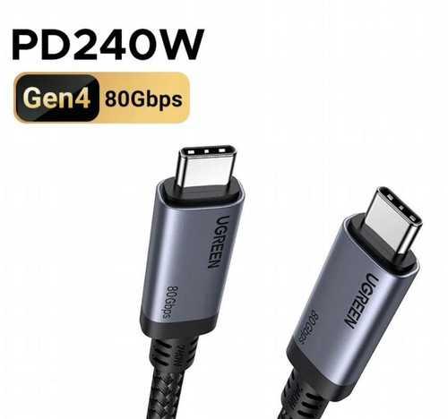Кабель ugreen usb4; thunderbolt; 240 Вт; 16K60Hz