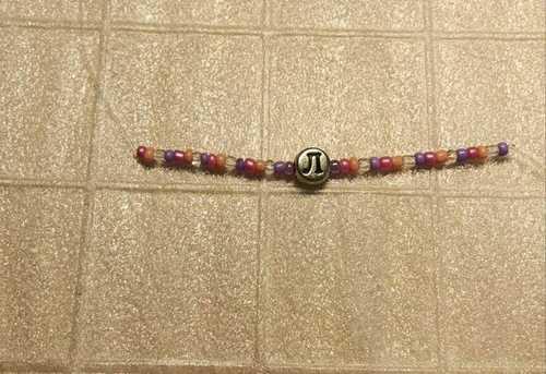 Ожерелье из бисера и браслеты