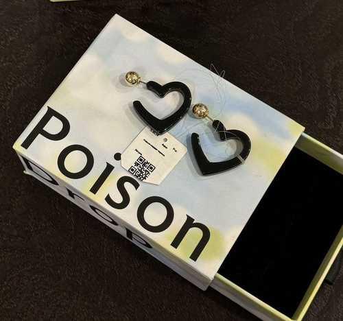 Серьги poison drop новые