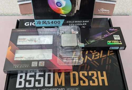 Ryzen 5 5600 + B550m + 16/32GB + 500GB + кулер