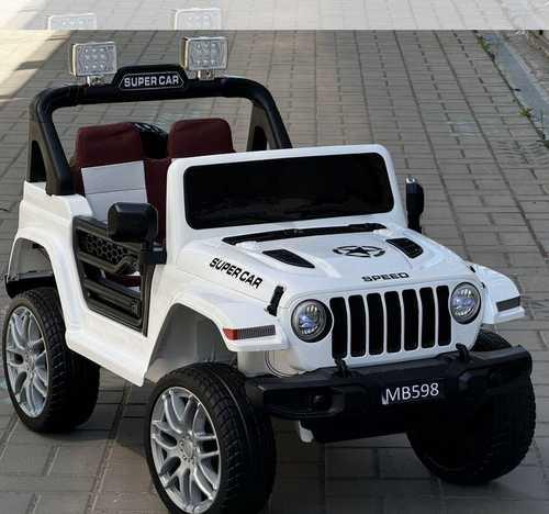 Детский электромобиль jeep wrangler 598