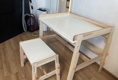 Школьный стол и стул IKEA Флисат