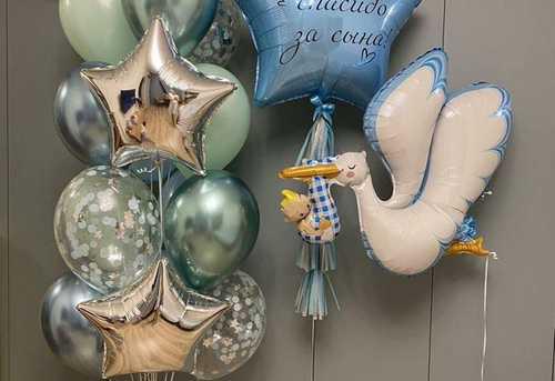 Воздушные шары на выписку, на день рождения