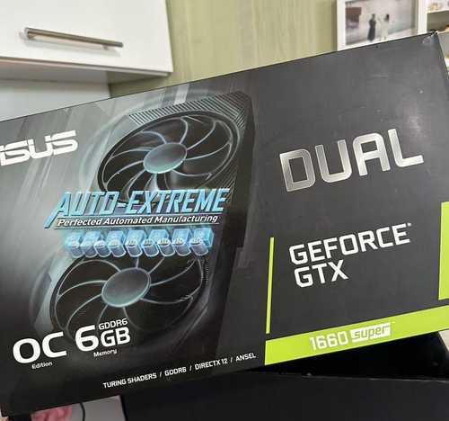 Видеокарта Asus Geforce GTX 1660 Super 6gb