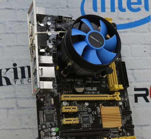 Комплект Asus H81M-C + Intel Core i5 4670 3800 мгц