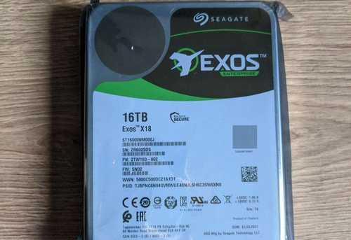 Новый Seagate Exos X18 16тб