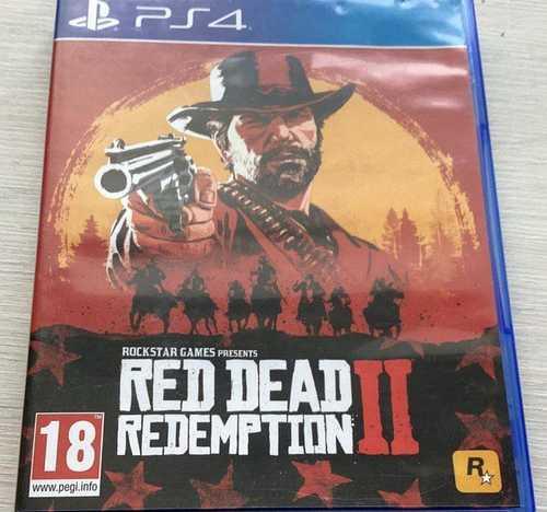 Игра, диск RDR 2 на PS4