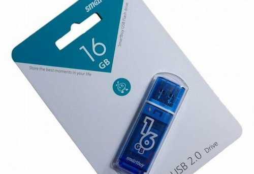 Флешка 16 гб USB Smartbuy Glossy series Blue