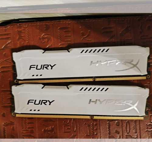 Оперативная память hyperx fury ddr3 4gb x2