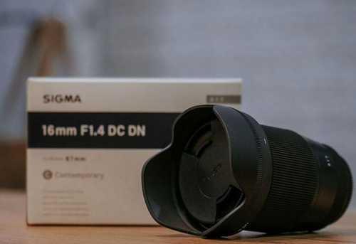 Sigma AF 16mm f/1.4 DC DN Contemporary Sony E