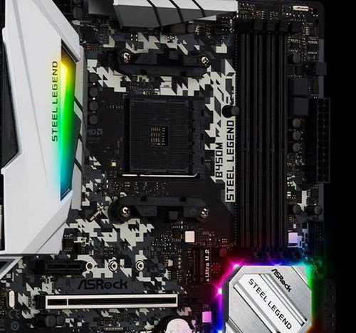 Материнская плата b450 asrock steel legend