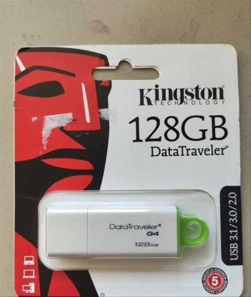 Usb flash 128gb Kingston, новая, USB 3.1/3.0/2.0