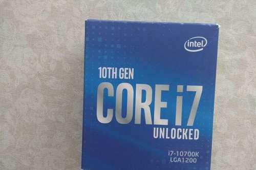 Процессор S1200 Intel i7-10700K Box новый