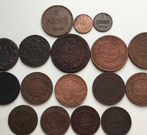 Медные царские монеты Российской Империи