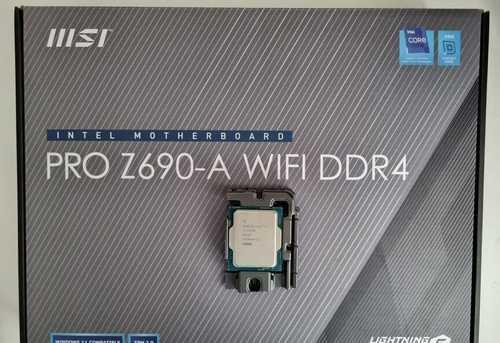 Комплект MSI Pro Z690-A WiFi + core i7 12700f NEW