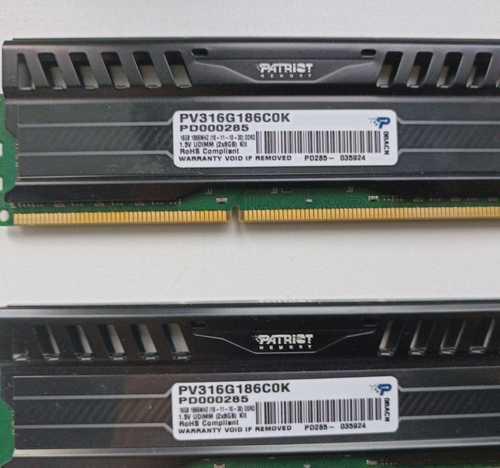 Оперативная память patriot viper ddr3 16gb