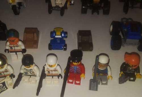 Lego конструктор-человечки, машинки,мотоциклы