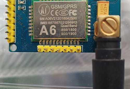 Модуль GSM A6 для Arduino
