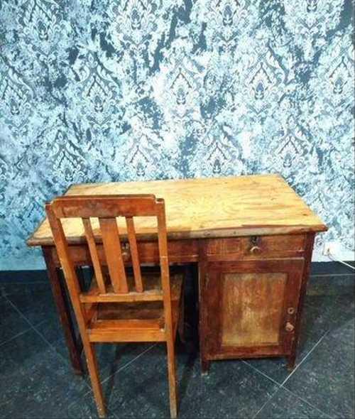 Стол письменный старинный+ стул