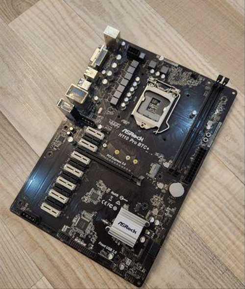 Материнская плата AsRock H110 Pro BTC+