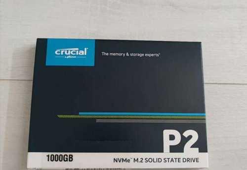 1000 гб SSD M.2 накопитель Crucial P2