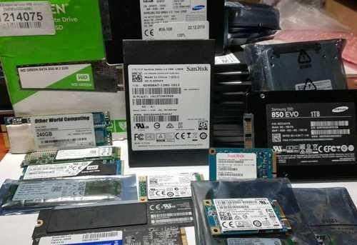 Новые брендовые SSD диски на гарантии