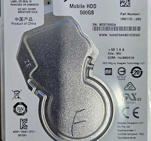 Продам жесткий диск 500 гб Seagate Mobile HDD 500г