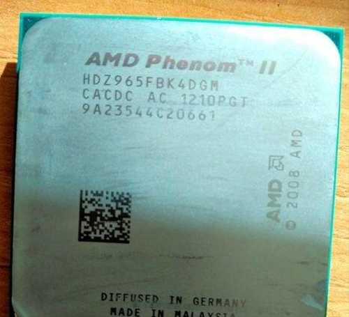 Процессор AMD Phenom II X4 965 бодрый дед