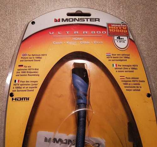 Monster cable кабель hdmi -hdmi 1.21 m