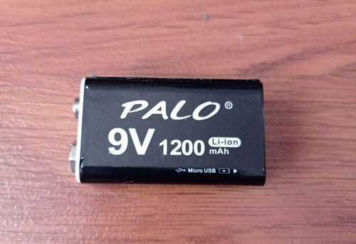 Аккумулятор Крона Palo 6 F22, 9 V, 1200 mAh