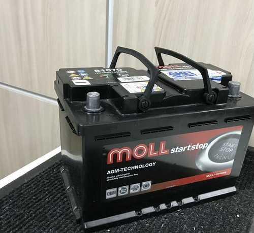 Аккумулятор бу AGM Moll 70 60 80Ah 760A гарантия