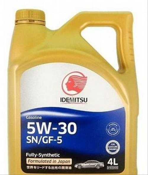 Масло моторное idemitsu SN/GF-5 5W-30 4 л